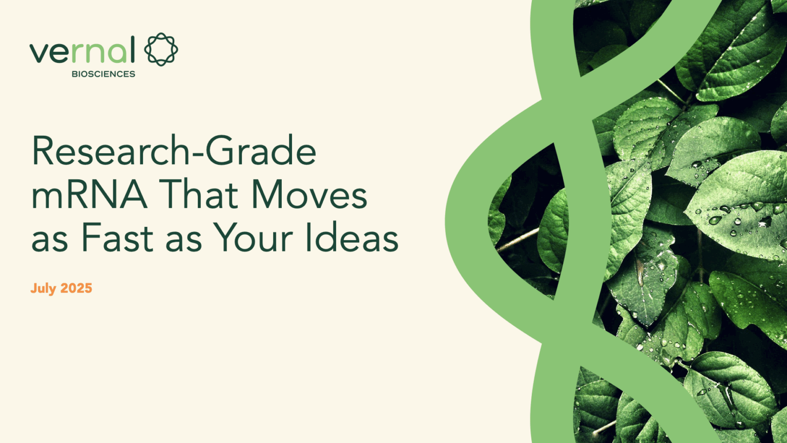 The mRNA Monthly—July 2025 Edition | Vernal Biosciences